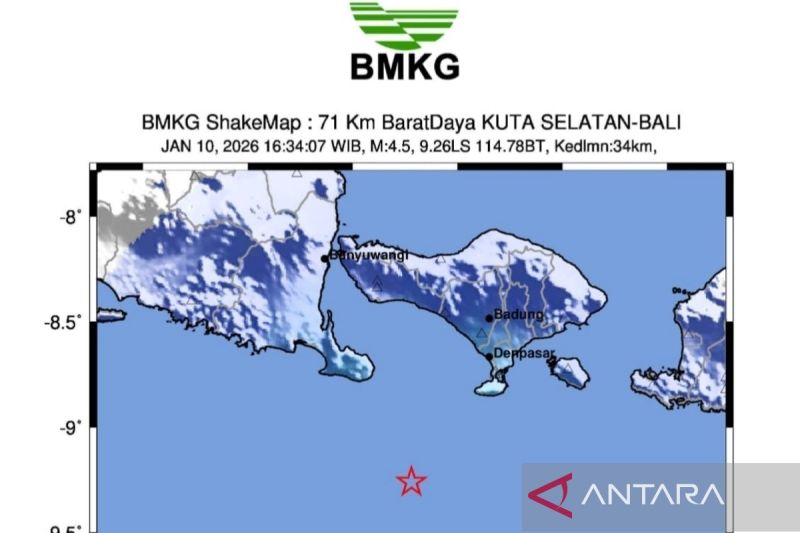 BBMKG Ungkap Gempa Dangkal di Kuta Bali Miliki Gerakan Mendatar